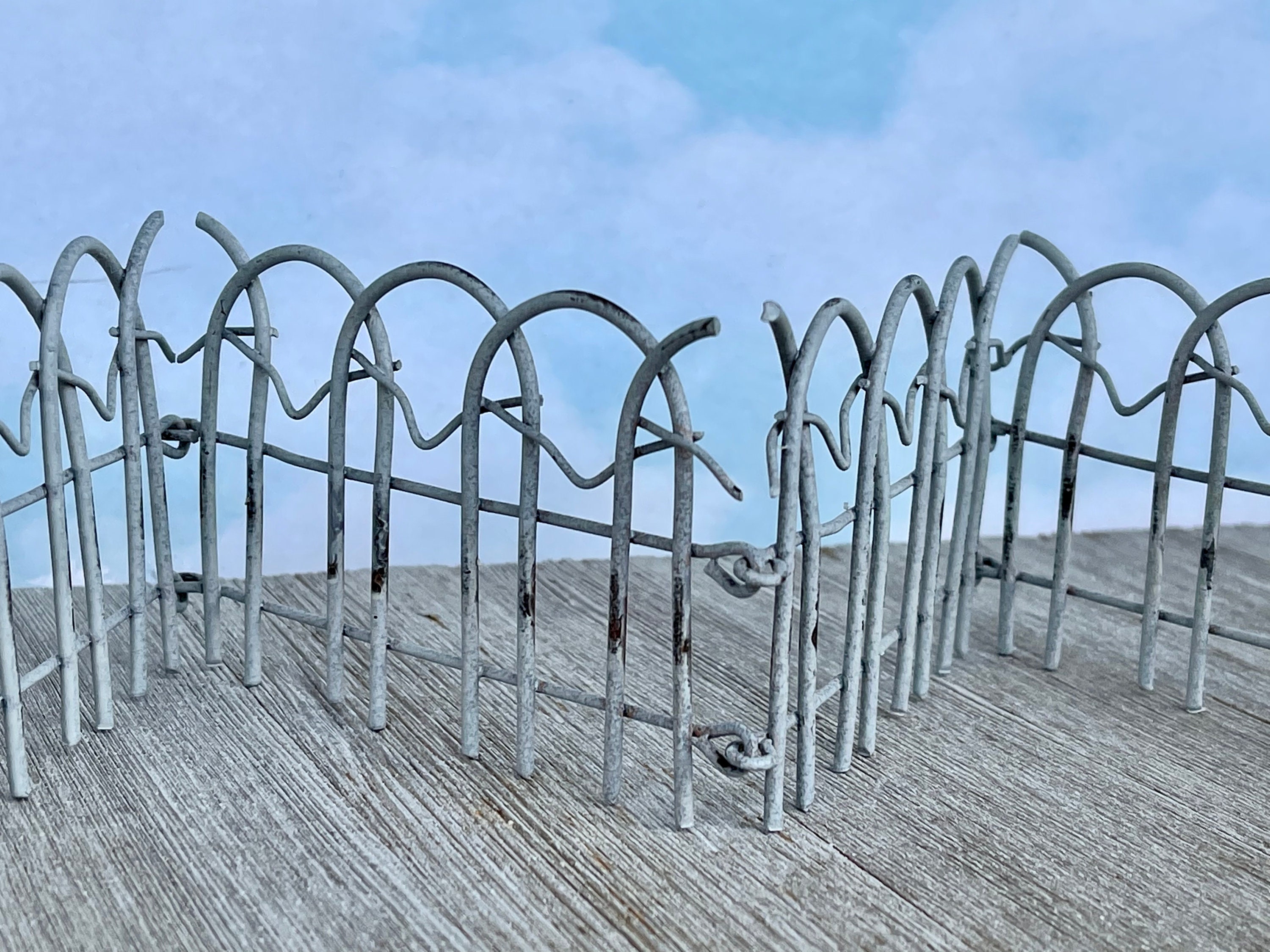 Fairy Garden Fence Rustic Wire Miniature Accessories Fencing | Etsy