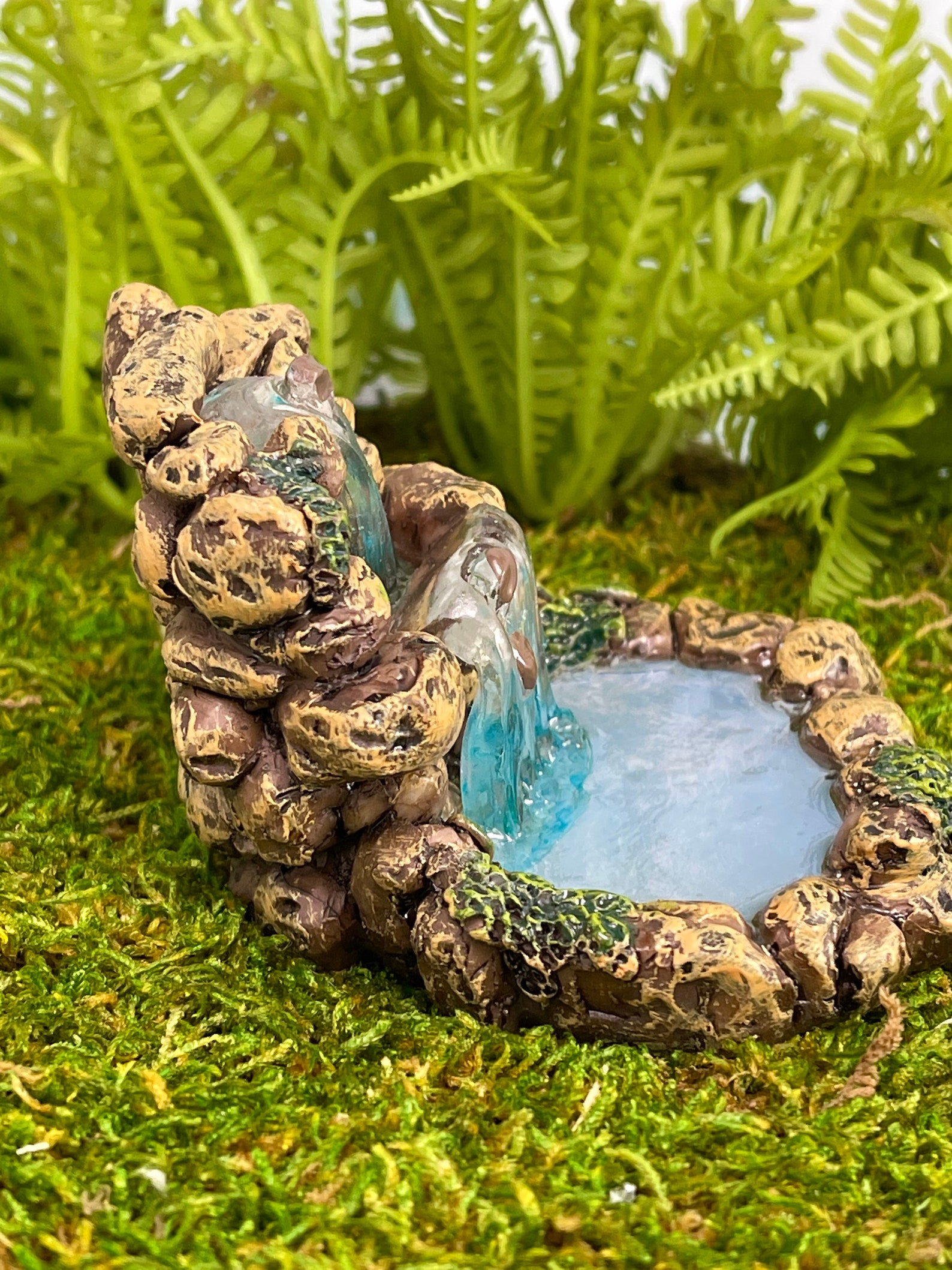 Miniature Waterfall Miniature Artificial Fern Fairy Garden - Etsy