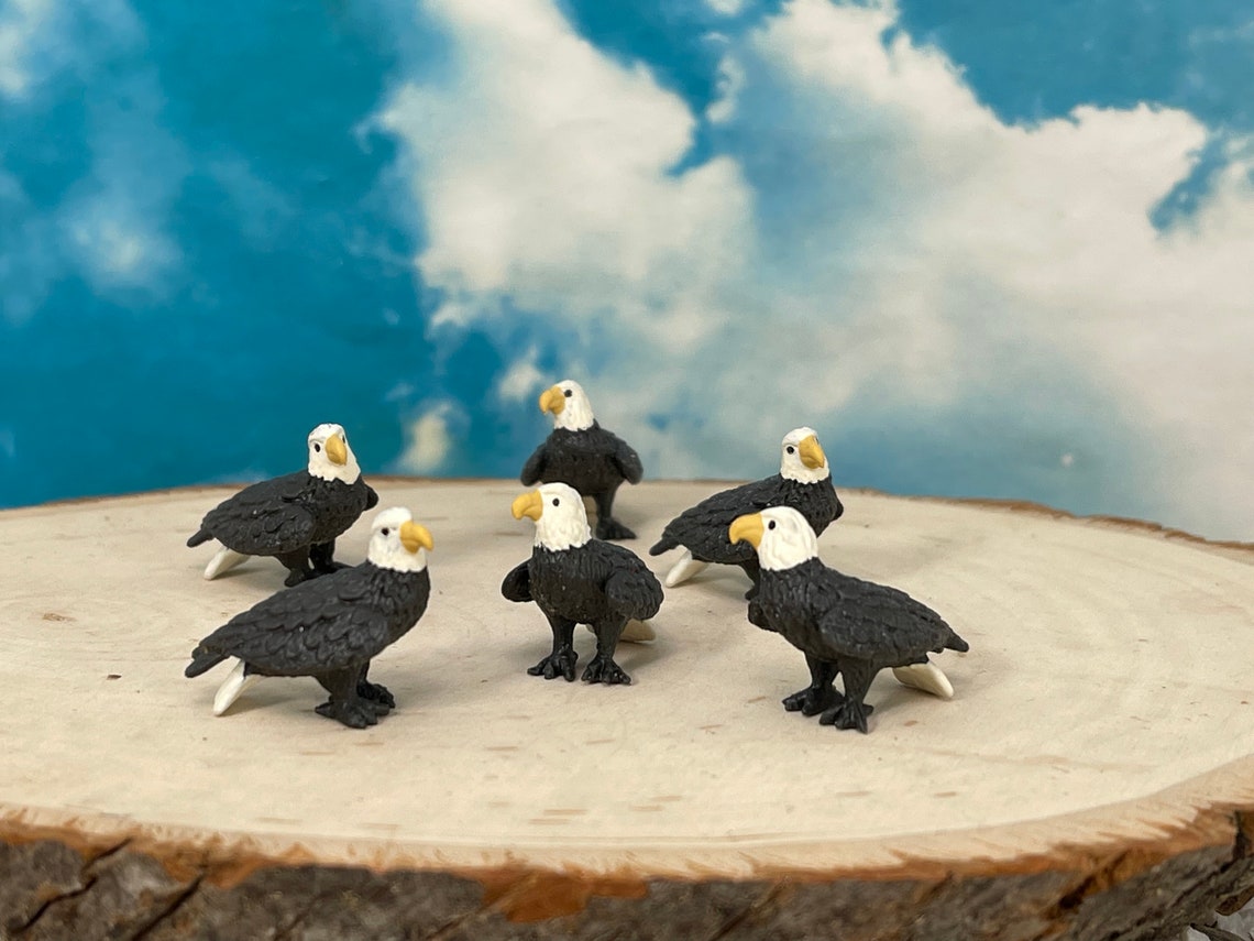 Miniature Bald Eagle Tiny Bald Eagle Figurine Animal 4th of | Etsy