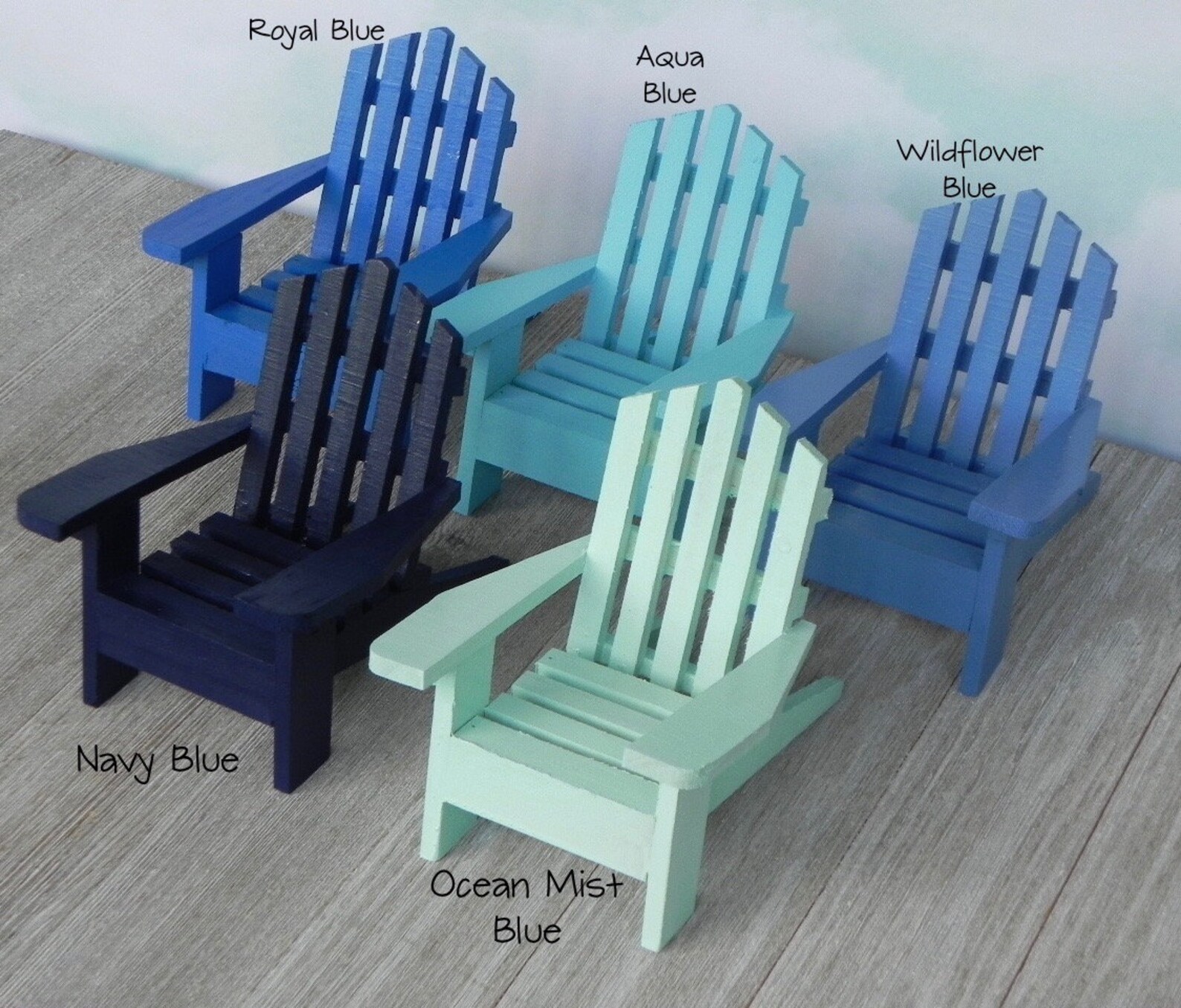 Miniature Adirondack Chair, Fairy Garden Accessories, Wedding Cake ...