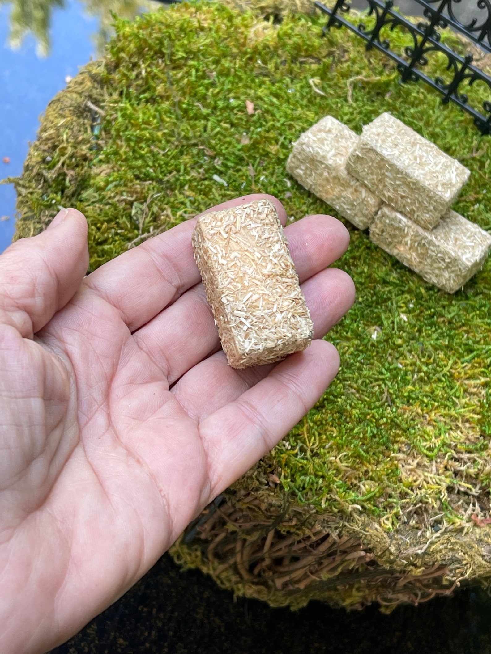 Mini Hay Bales, Miniature Hay Bales, Halloween Miniatures, Fall ...