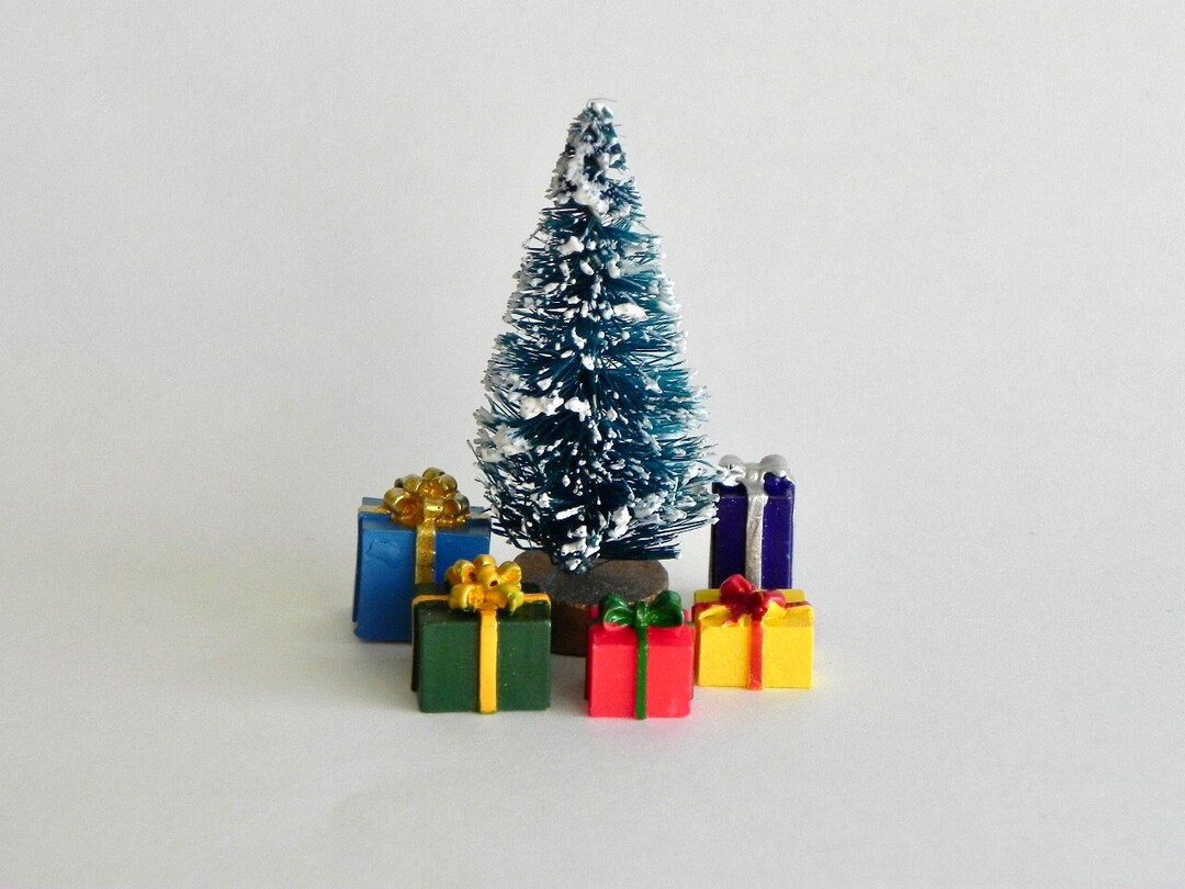 Christmas Miniatures, Gift Packages SET of 5 Micro Mini Packages ...