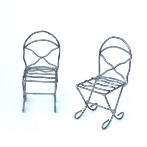 Fairy Garden Chair Miniature Wire, Furniture, Fairy Garden Accessories ...