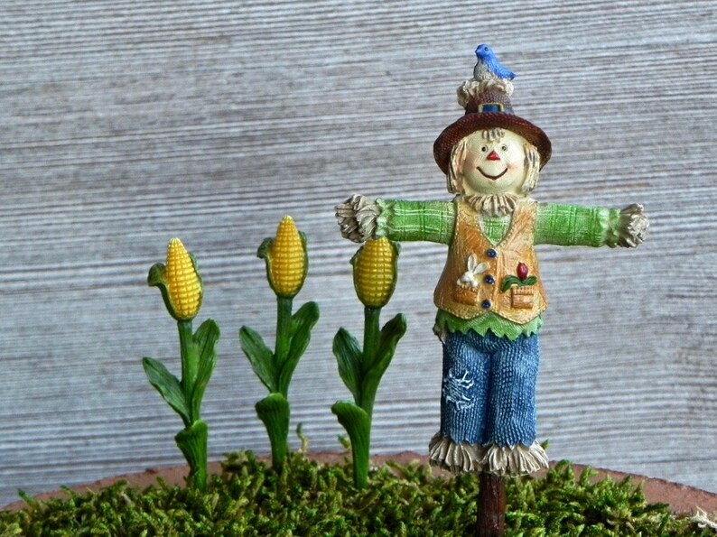 Miniature Corn Stalks, Set of 3, Fairy Garden Accessories, Fall ...