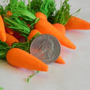 Miniature Carrots Easter Miniatures, Small Foam Vegetable, DIY Craft ...