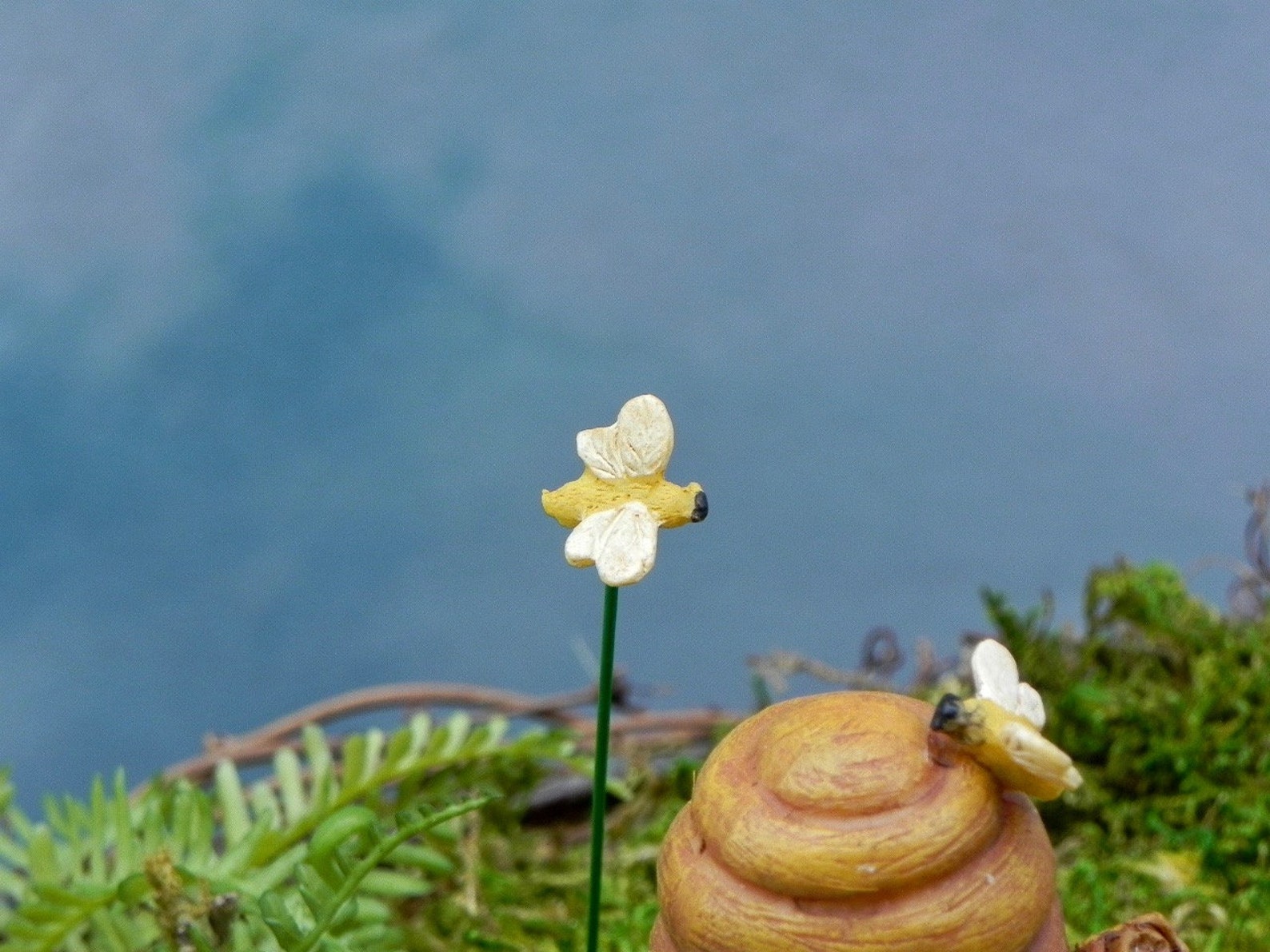 Fairy Garden Beehive With Bees Bee Hive on Stand Fairy - Etsy