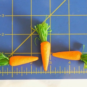 Miniature Carrots Easter Miniatures, Small Foam Vegetable, DIY Craft ...