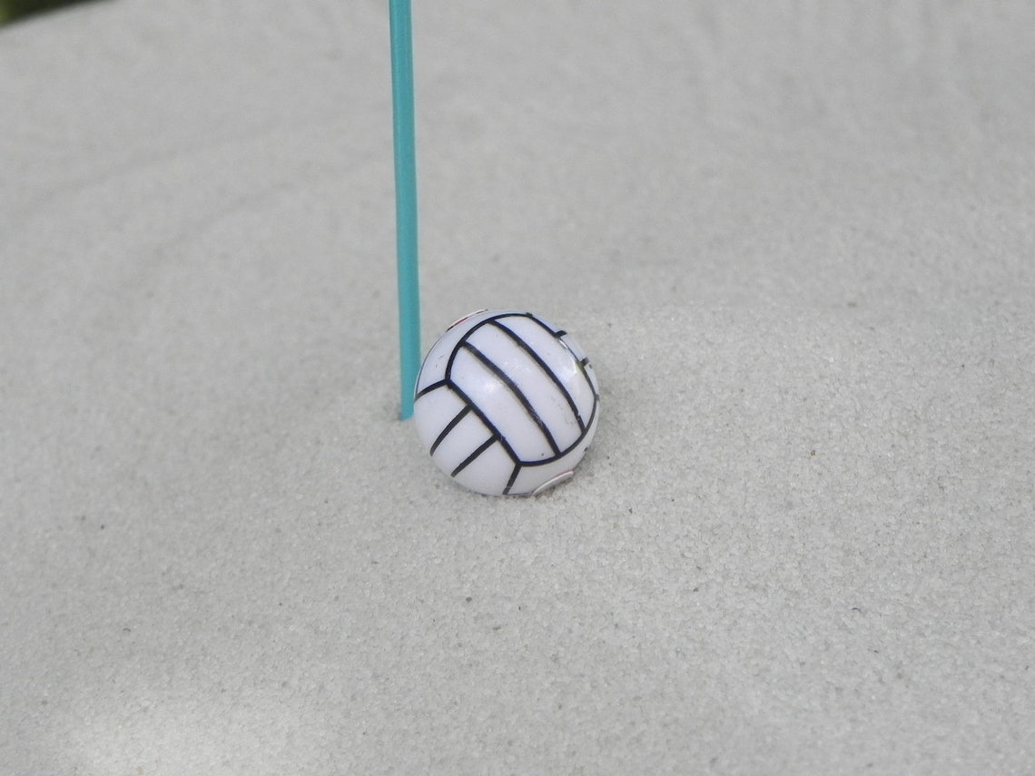 Miniature Volleyball, Fairy Garden Accessories, Beach Garden Miniature ...