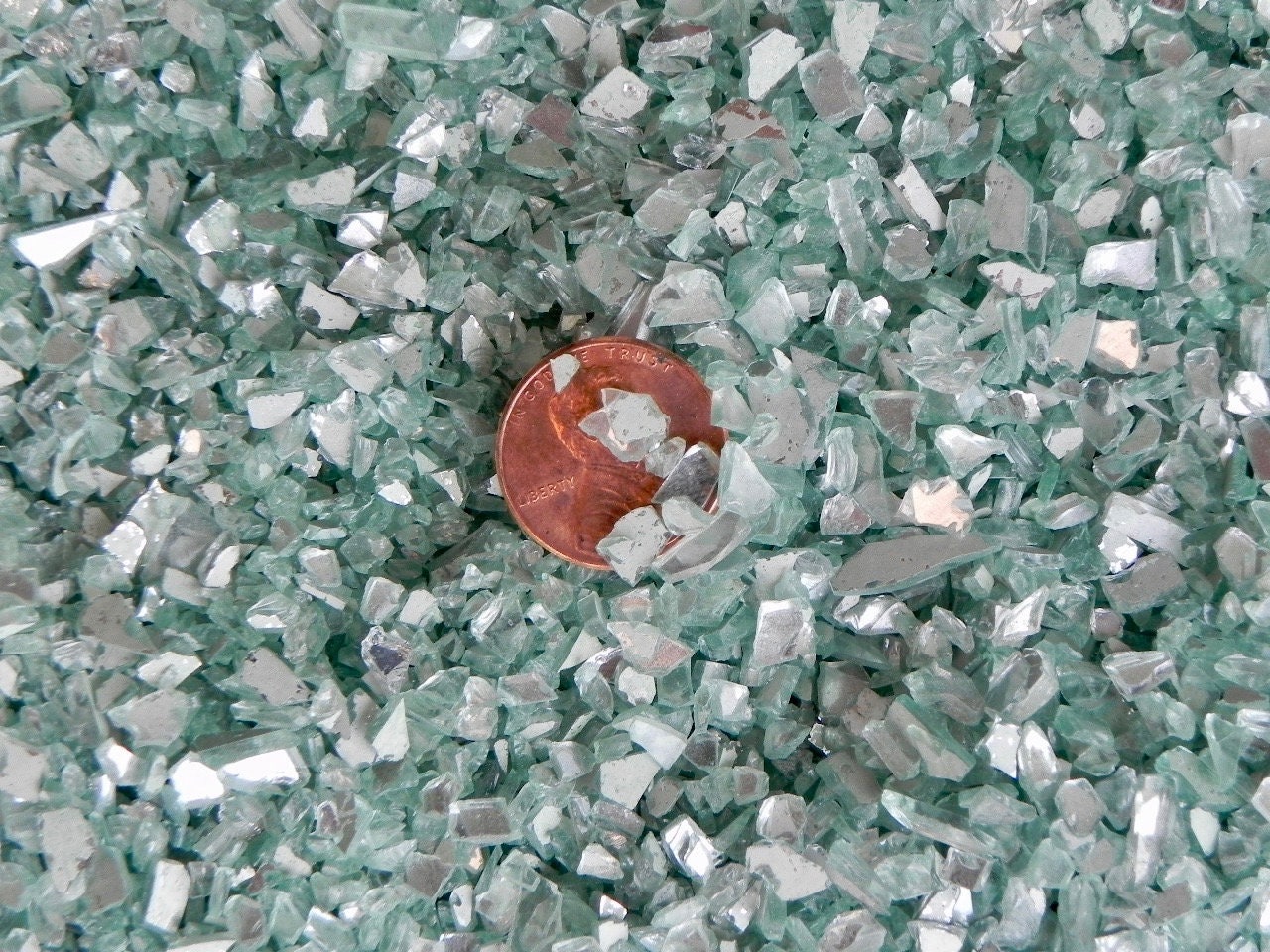 Glass Chips Crushed Glass 8 OUNCES craft supply miniature | Etsy