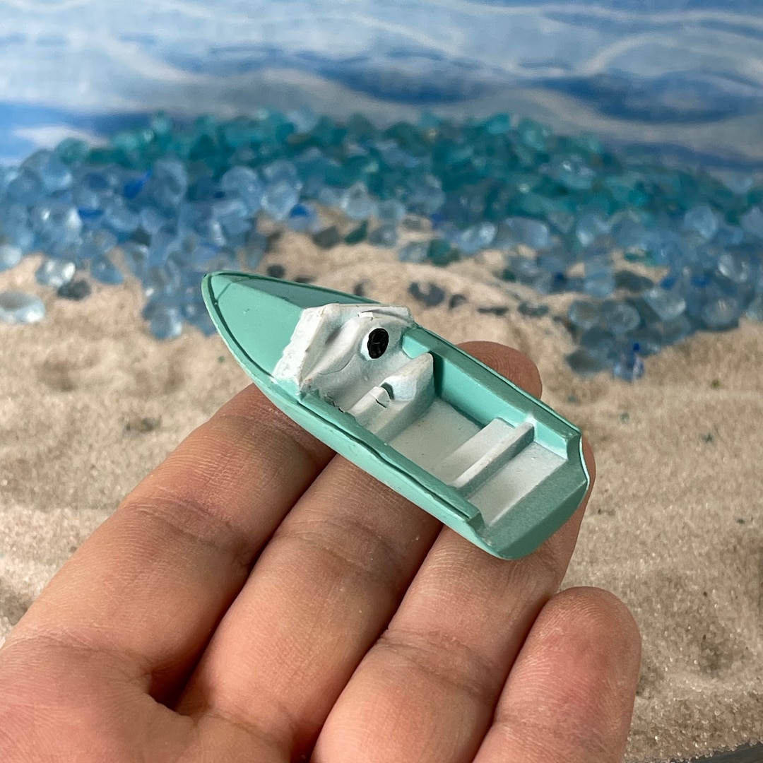 Miniature Speedboat, Plastic Model, Cupcake Cake Topper, Figure, Fairy ...