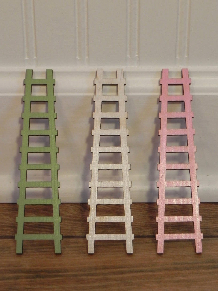 Fairy Garden Ladder ONE, Miniature Accessories for Fairy Garden Door ...