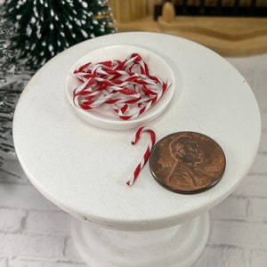 Miniature 1:12 Candy Cane, Dollhouse Minis, Non-edible, Micro Mini ...