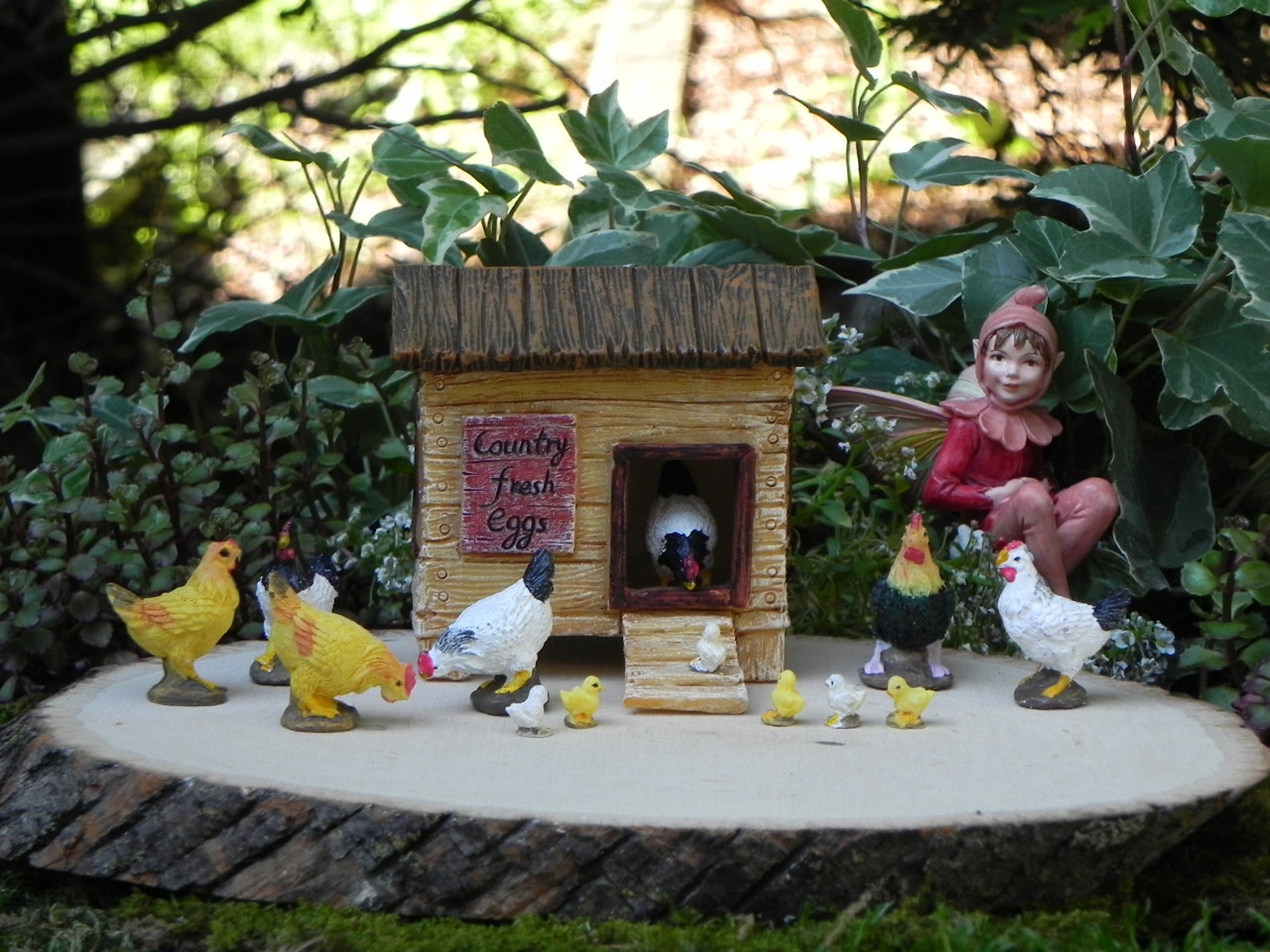 Miniature Chicken Coop Fairy Garden Fairy Accessories - Etsy
