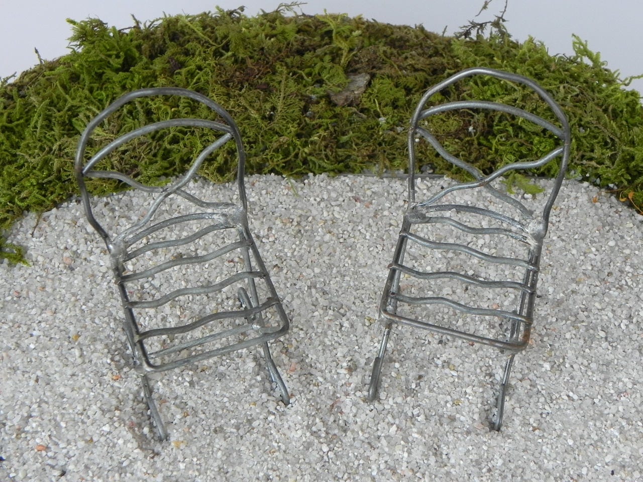 Fairy Garden Chair Miniature Wire Furniture Fairy Garden - Etsy