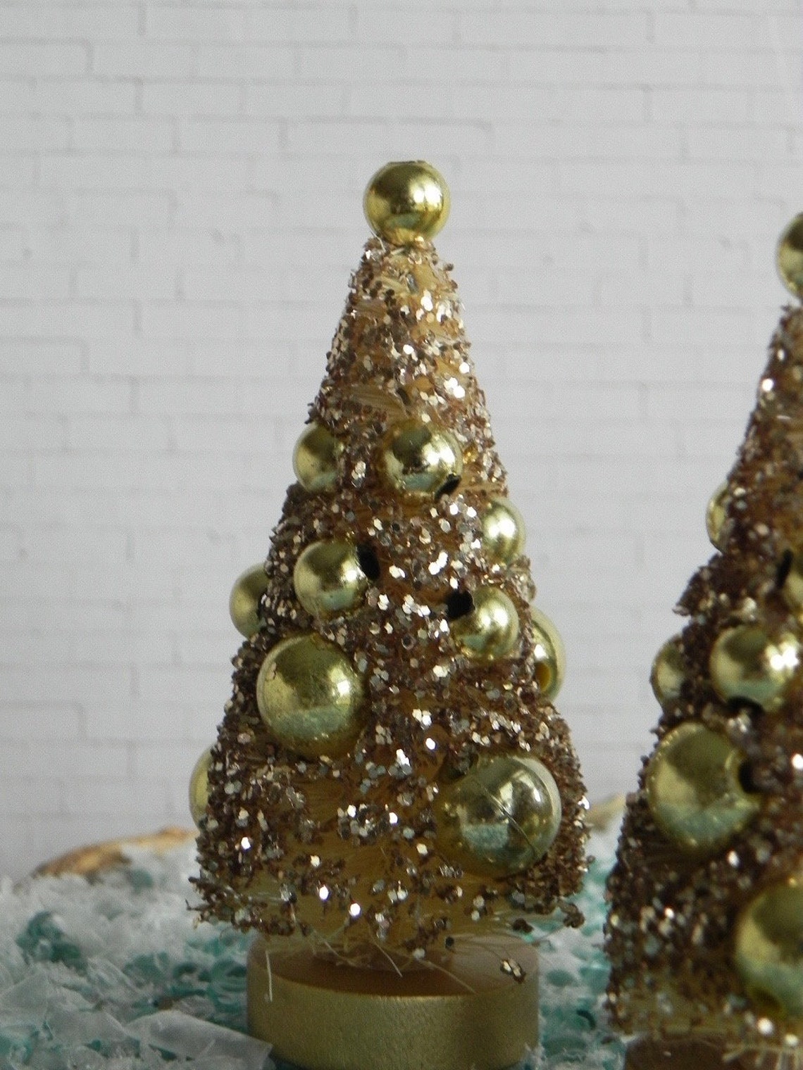 Miniature Christmas Trees Mini Tree Bottle Brush Tree Retro | Etsy