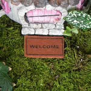 Miniature Welcome Mat Rug Dollhouse Miniatures Fairy Garden - Etsy