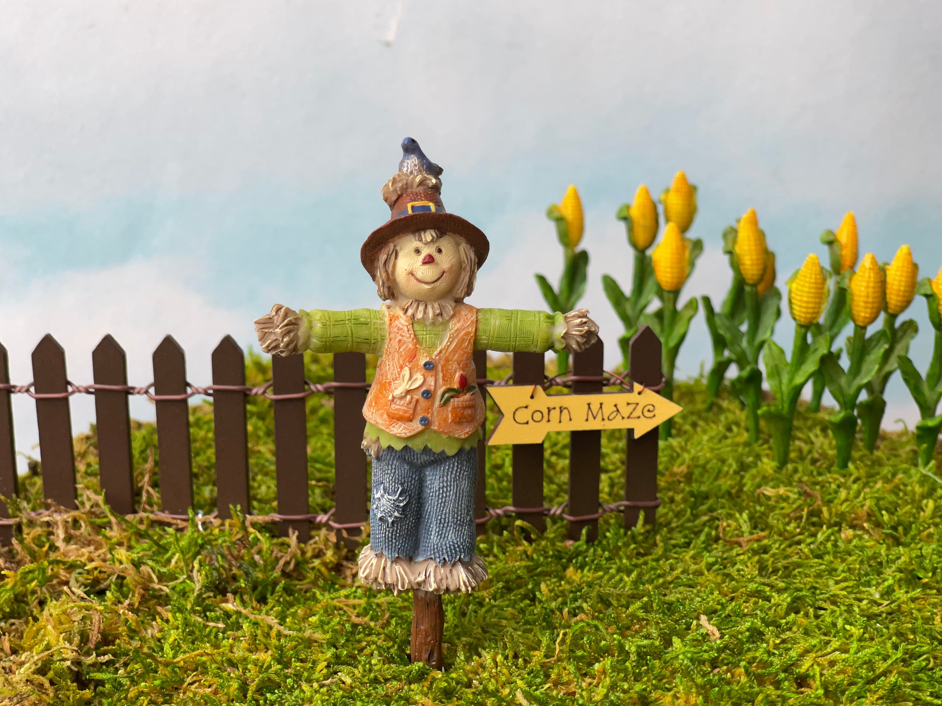 Autumn Miniatures, Fall Minis, Corn Maze Miniature Sign, Miniature Corn ...