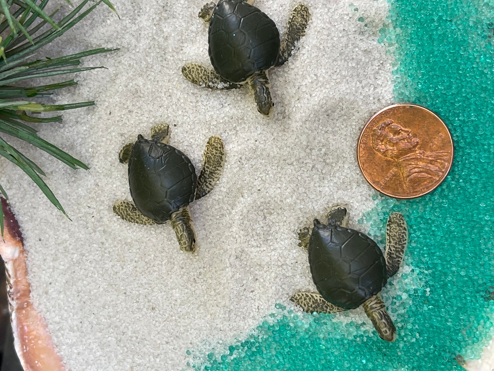 Miniature Sea Turtle Tiny Figurine Beach Garden Supplies - Etsy