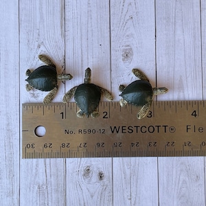 Miniature Sea Turtle, Tiny Figurine, Beach Garden Supplies, Terrarium ...