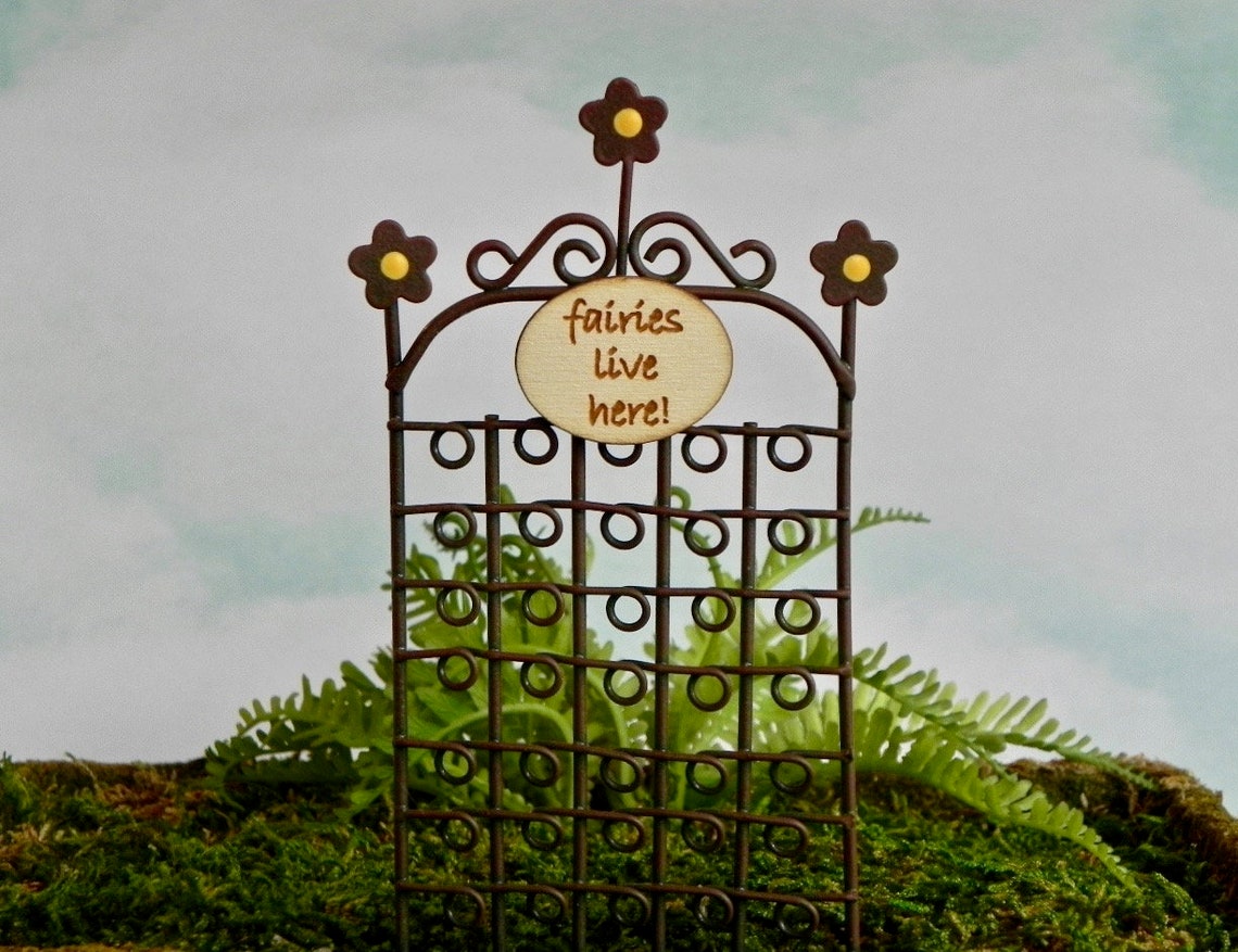 Fairy Garden Gate Comes With or Without Your Choice of Laser | Etsy