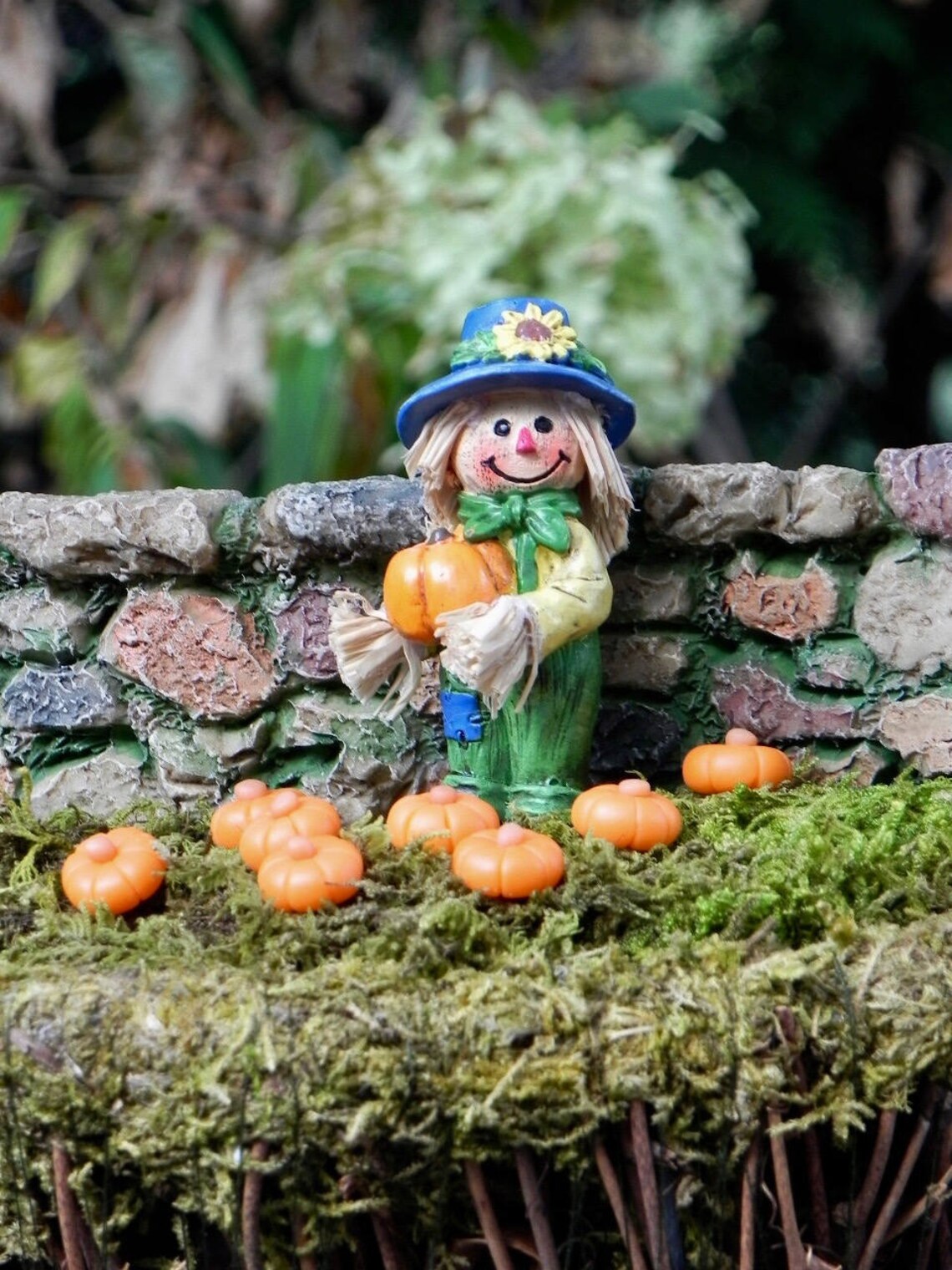 Miniature Garden Scarecrow Halloween Fall Autumn Miniatures - Etsy