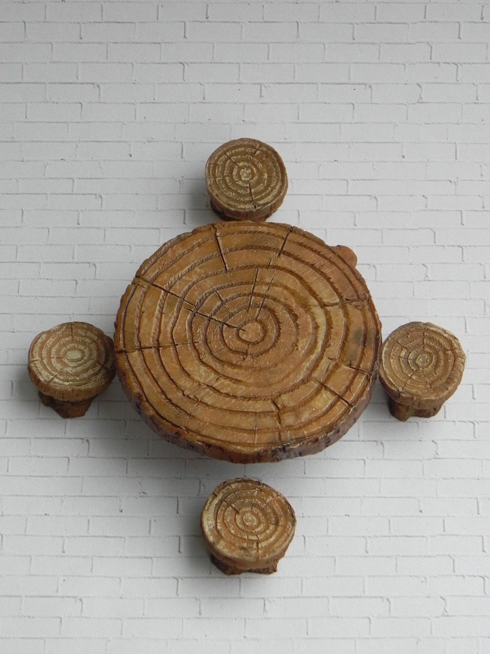 Fairy Garden Table Stools Set Miniature Woodland Table and | Etsy