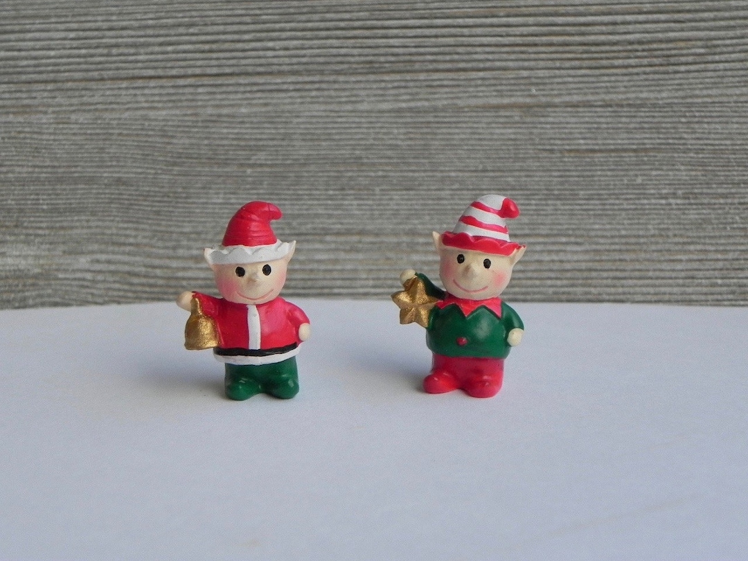 ONE Tiny Elf, Miniature Elf, 1 1/8 Tall, Micro Mini Elf, Christmas ...