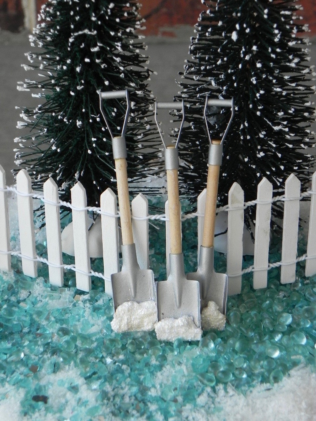 Miniature Snow Shovel ONE Fairy Garden Accessories Winter - Etsy