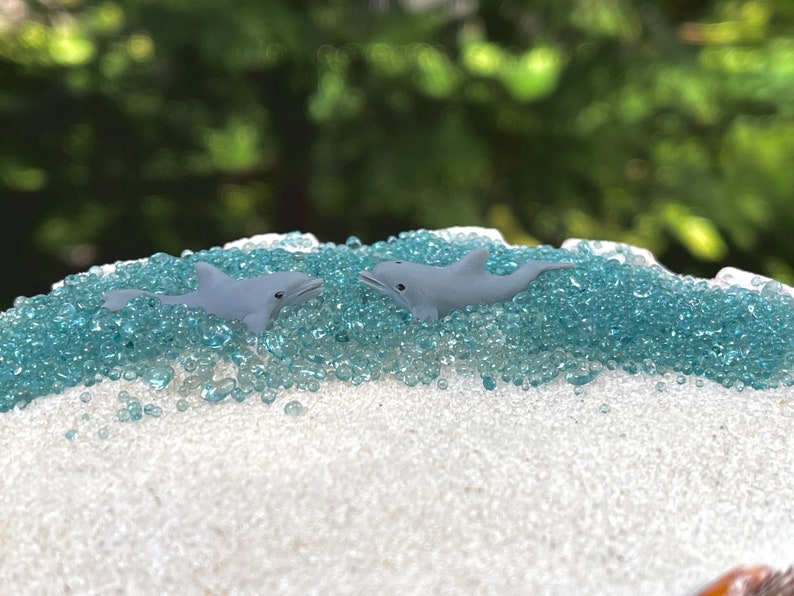Micro Miniature Dolphin, Tiny Dolphins, Beach Garden Supplies ...