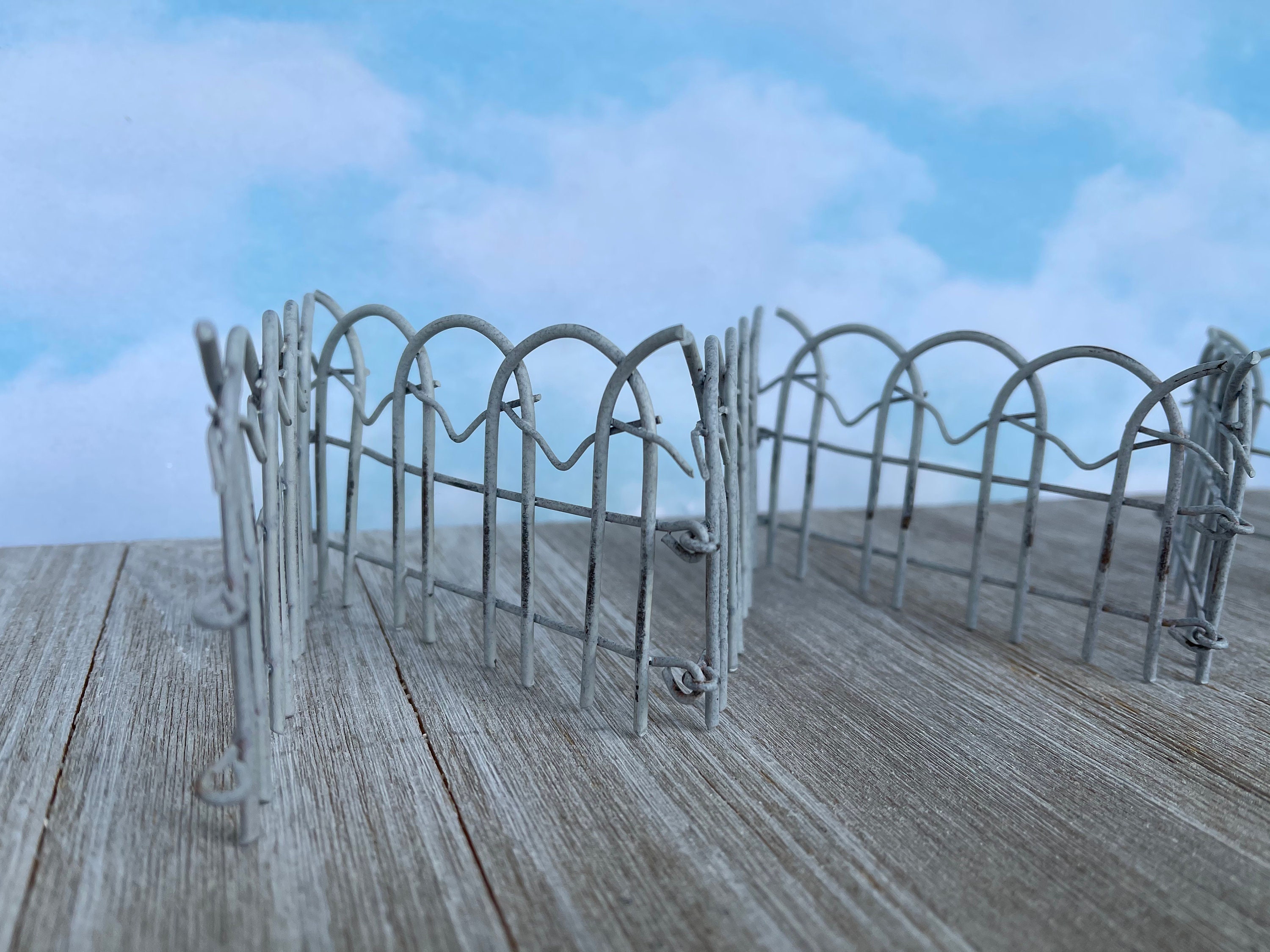 Fairy Garden Fence Rustic Wire Miniature Accessories Fencing | Etsy