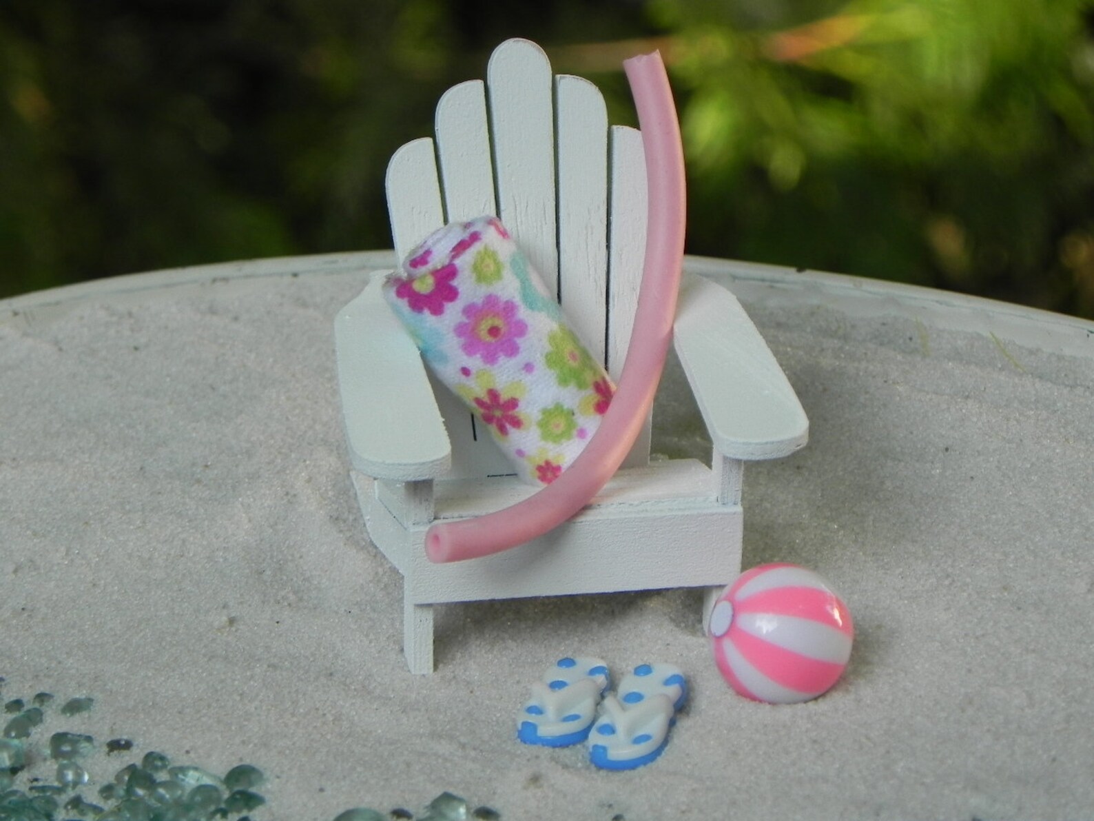 Fairy Garden Beach Miniatures, Coastal Miniatures, Miniature Adirondack ...