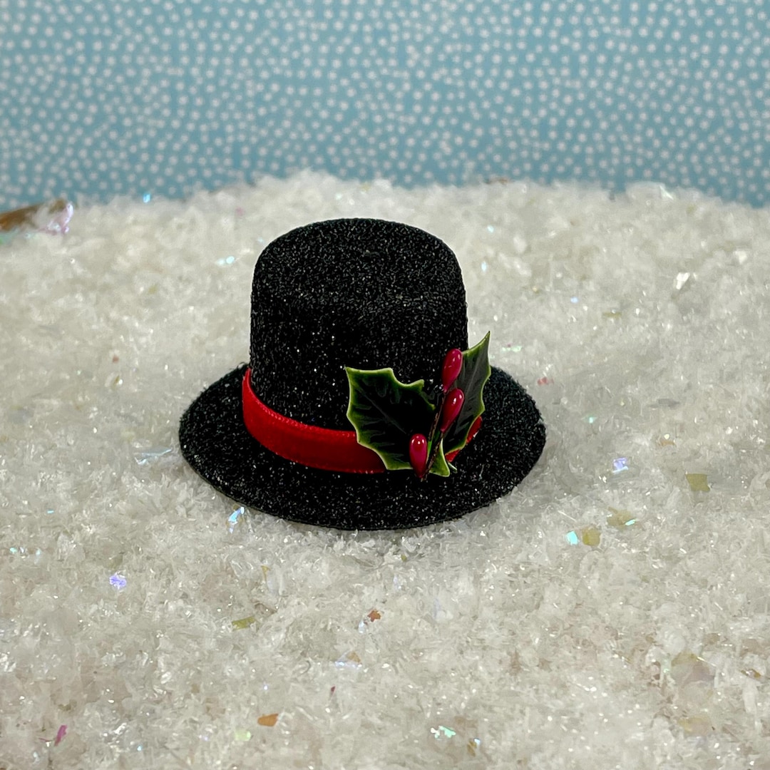 Miniature Top Hat Snowman Snowmen Craft Supply, Doll Elf Prop, Mini ...