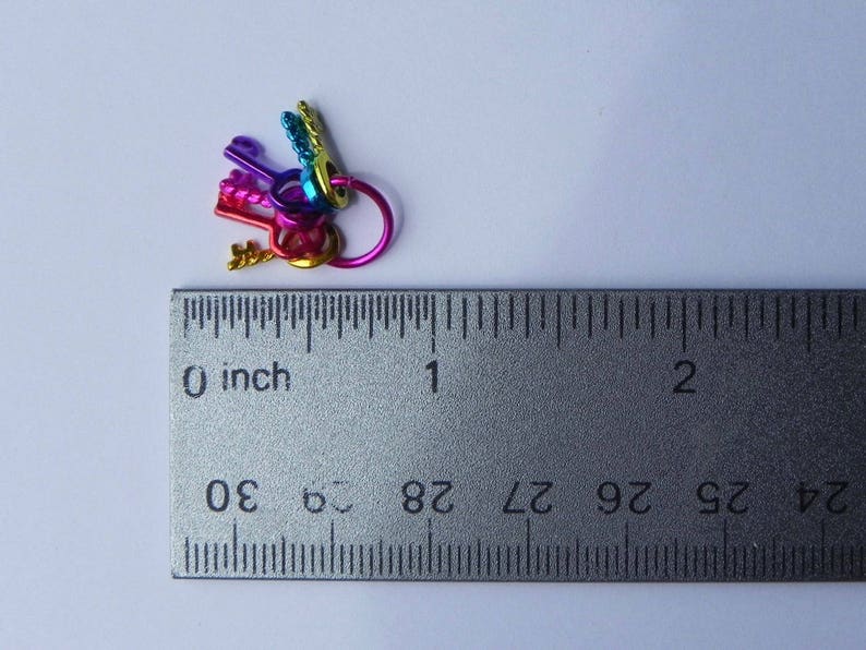 Miniature Keys, Dollhouse Keys, Colorful Mini Key Set, Keys for Fairy ...