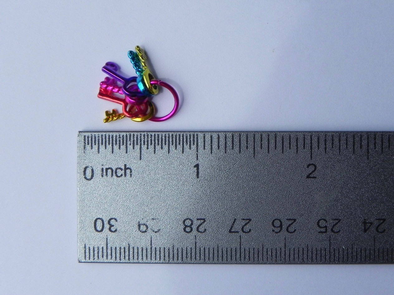 Miniature Keys, Dollhouse Keys, Colorful Mini Key Set, Keys for Fairy ...