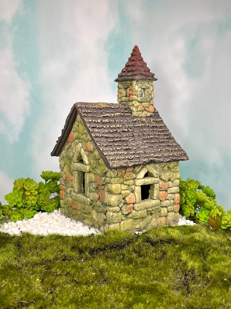 Miniature Wedding Chapel, Fairy Garden Accessory, Wedding Decor ...
