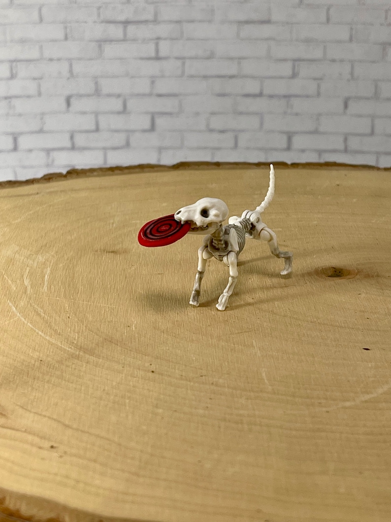Miniature Skeleton Dog Posable Halloween Miniatures Mini Dog - Etsy