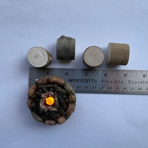 Fairy Garden Fire Pit, Miniature Firepit, LED Battery Operated ...