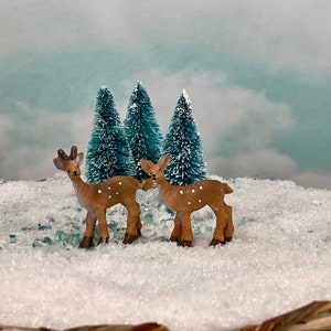 Miniature Reindeer Christmas Miniatures, Miniature Deer, Christmas ...