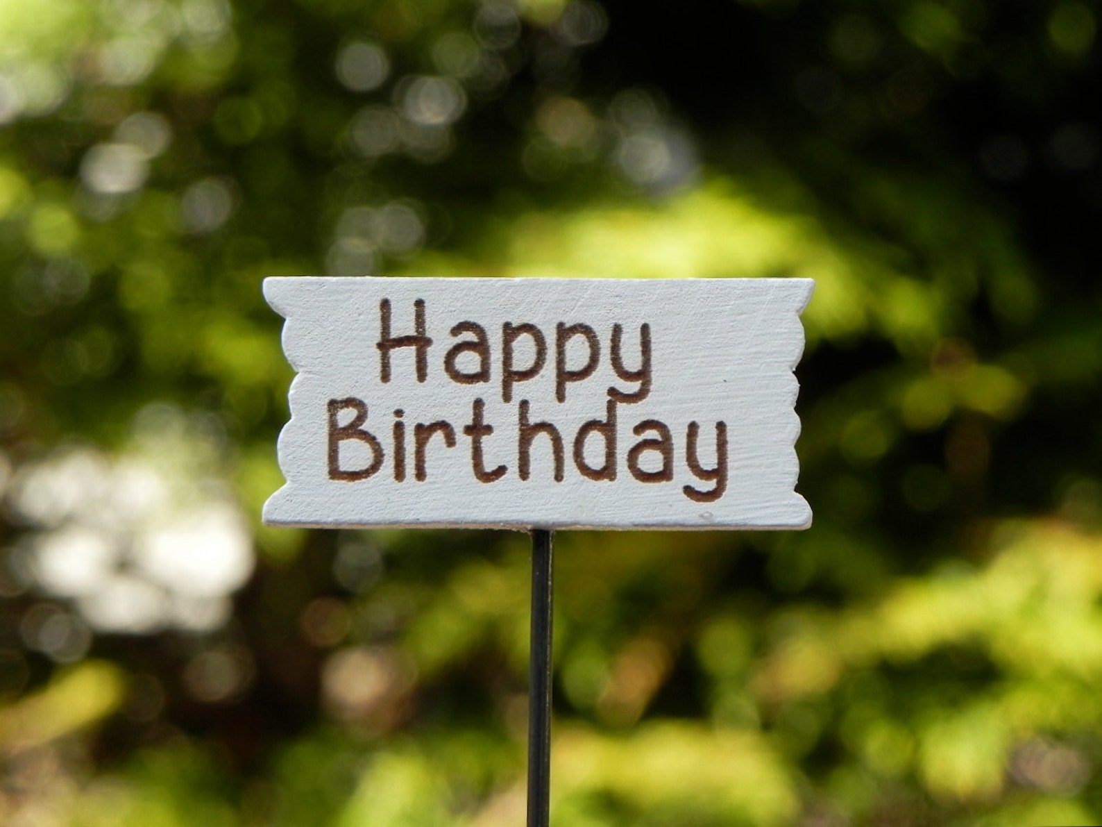 Happy Birthday Sign Miniature, Miniature Cupcake, Fairy Garden ...