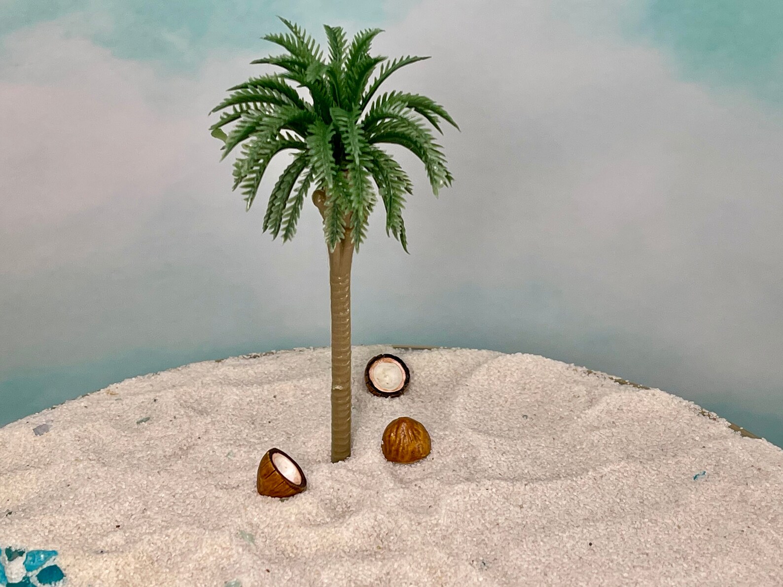 Miniature Coconuts Miniature Palm Tree Miniature Beach - Etsy