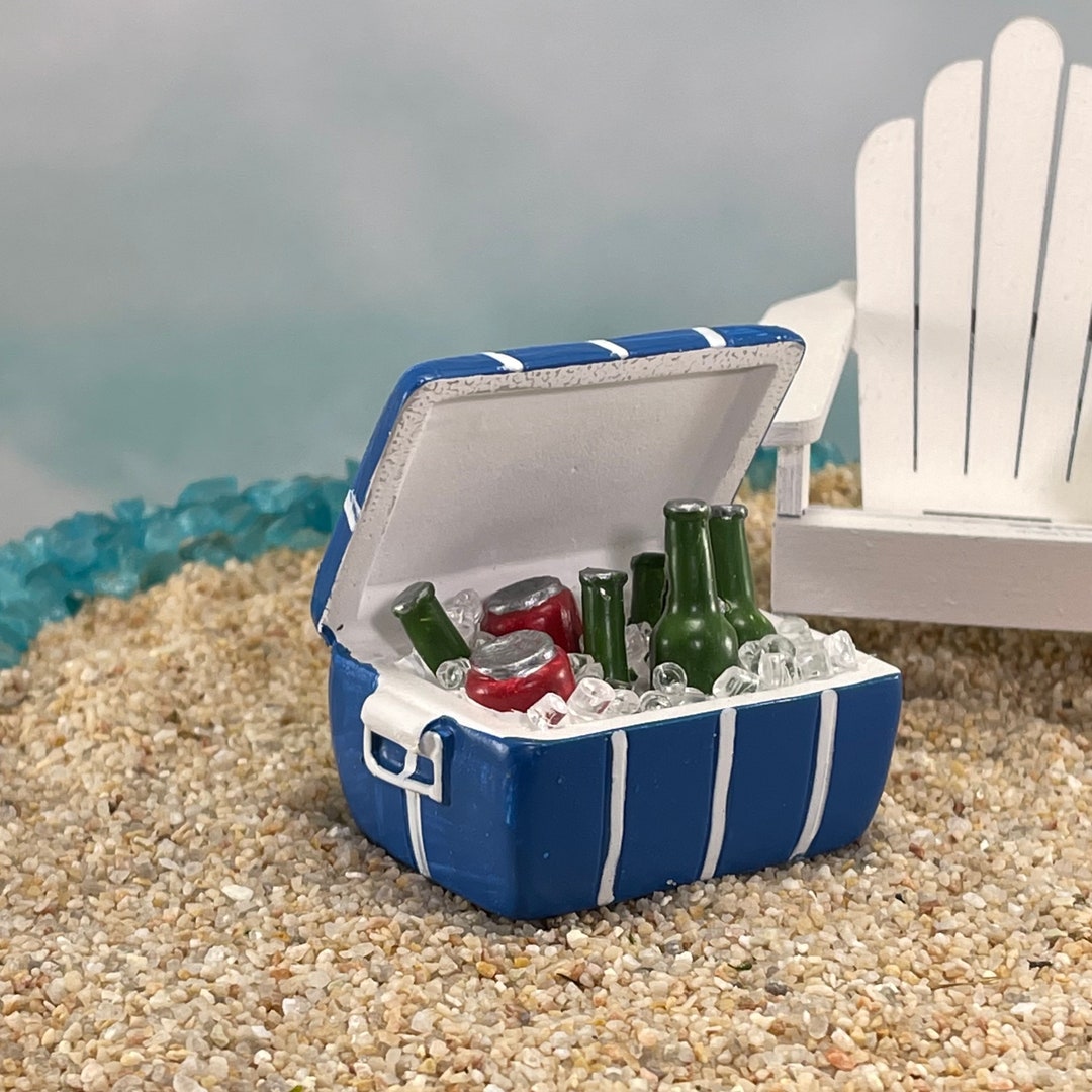 Miniature Cooler, Ice Chest, Dollhouse Miniatures 1:12 Scale, Fairy ...