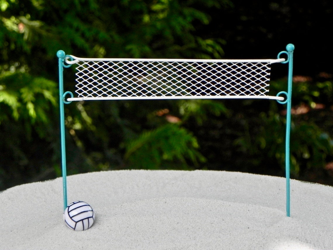 Miniature Volleyball Net Miniature Volleyball Beach - Etsy