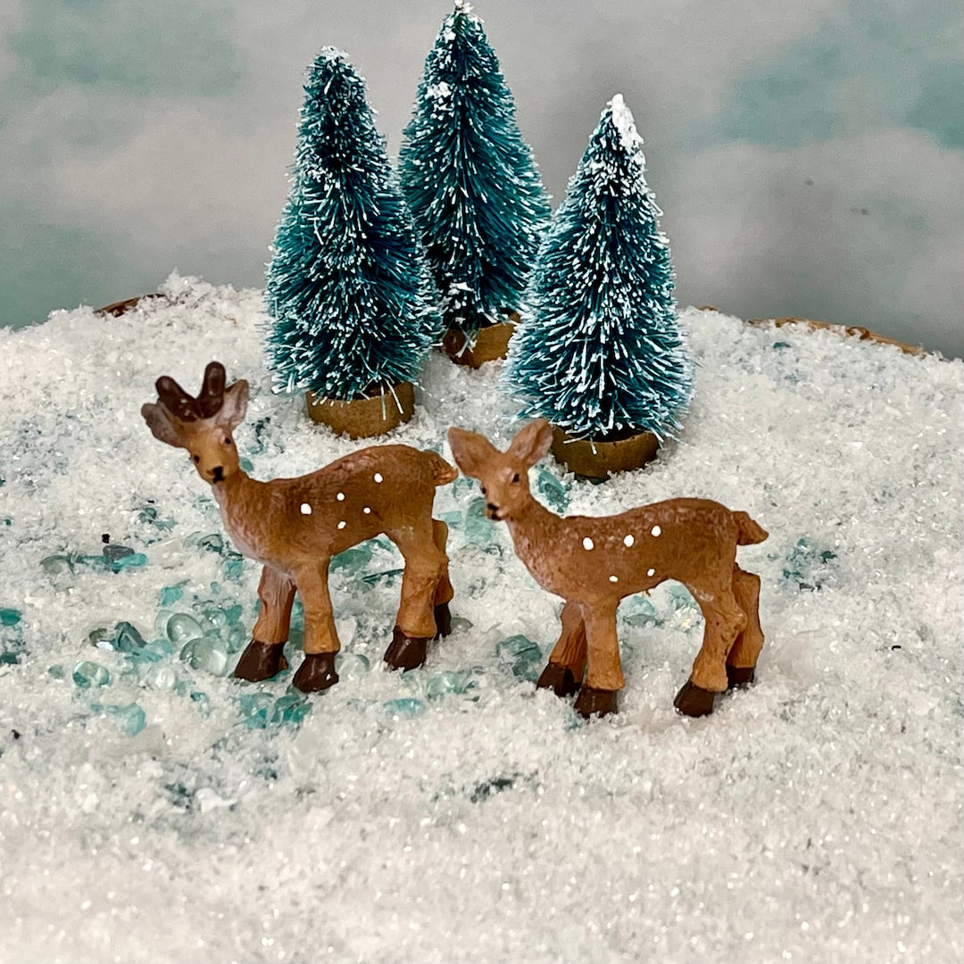 Miniature Reindeer Christmas Miniatures, Miniature Deer, Christmas ...