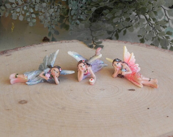 Fairy Garden Micro Mini Sun Kissed Fairies, Terrarium Supplies ...