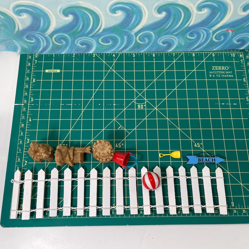 Beach Miniatures, Sand Castle, Fairy Garden Accessories, Mini Bucket ...