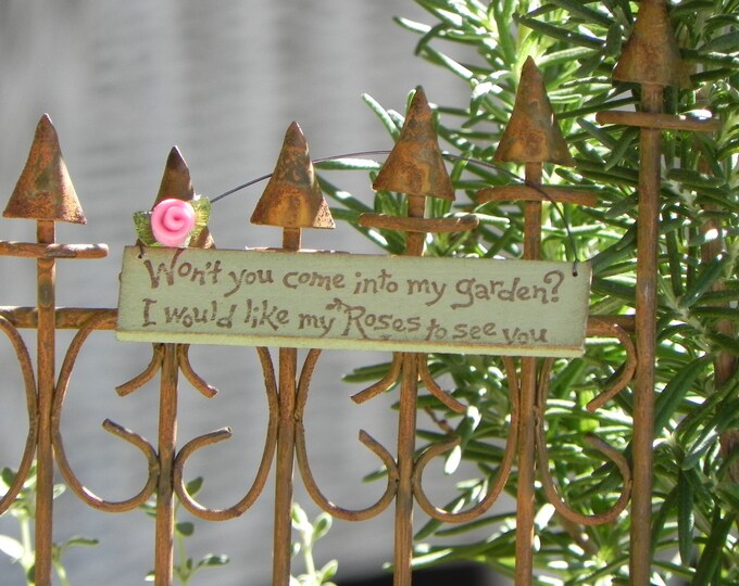Little Miniature Sign for Fairy Garden or Dollhouse - Etsy
