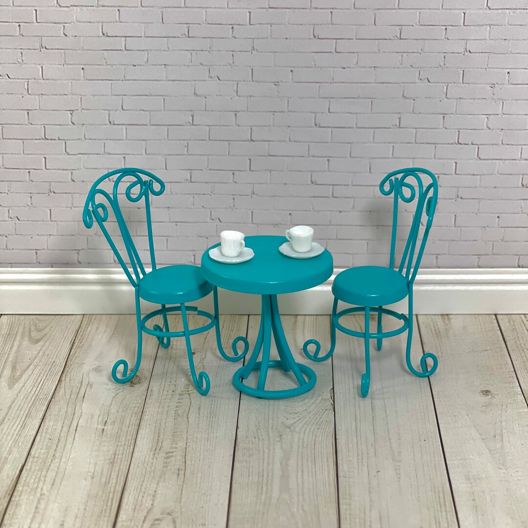 Miniature Bistro Set, Fairy Garden Accessories, Dollhouse Miniatures ...