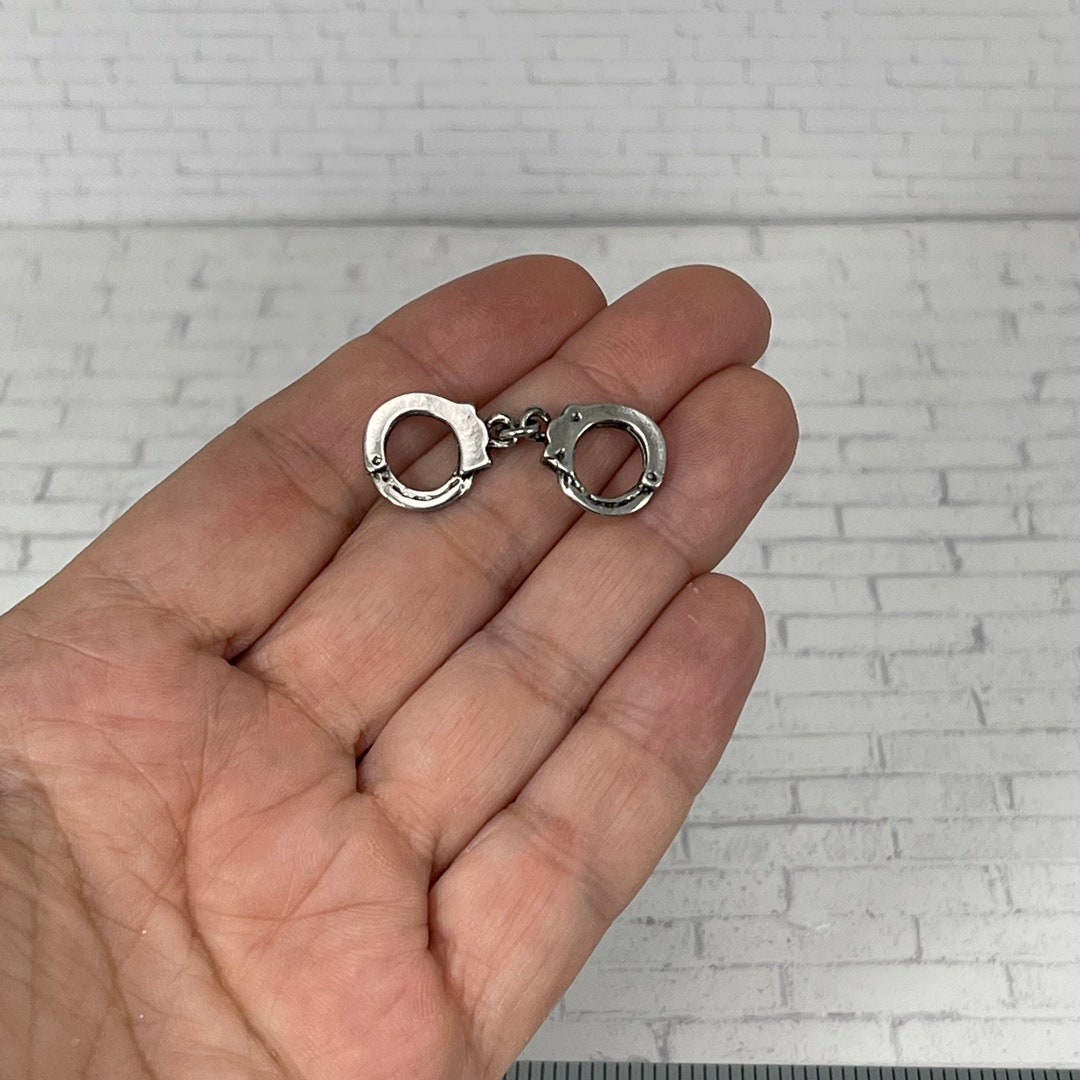 Miniature Handcuffs, Dollhouse Miniature, Fairy Garden Miniature - Etsy