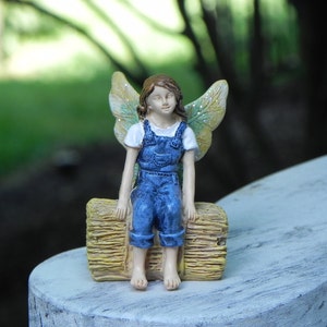 Fairy on Haystack - Fall Fairy - Miniature Accessory Fairy Accessories ...