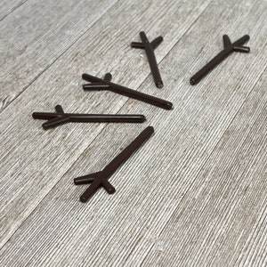 Miniature Snowman Twig Arms, Plastic Snowmen Twig Arms, Christmas Craft ...